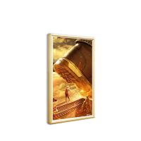 China 32 Inch Wooden Frame Advertising Display Screen With Split Display Function for sale