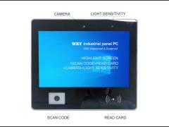 Robuuste 18,5 inch 21,5 inch LED touchscreen panel pc alles in één computerstation met QR scanner en printer
