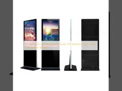 55 inch LCD standing poster kiosk wifi network totem video loop player display