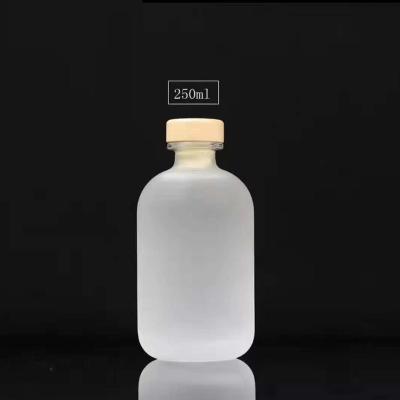 中国 250ml 375ml 空の木製コルク ウイスキー ブランデー スピリットワイン ウォッカ 酒類 ガラスボトル 販売のため