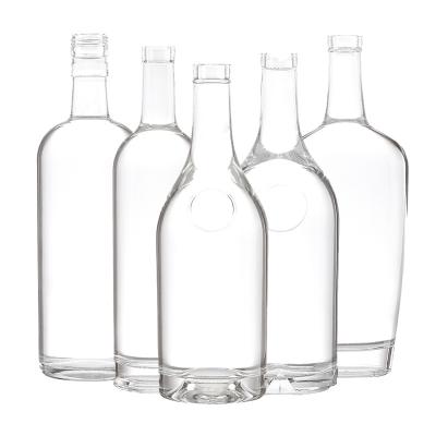 中国 カスタマイズされた形 750ml ウォッカ・リコール ガラスボトル スクリューキャップとコルクシールタイプ 販売のため