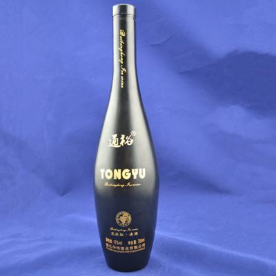 中国 酒とワインのための空のガラスボトル 500ml 750ml 1000ml丸い形 販売のため