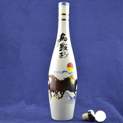 中国 酒とワインのための空のガラスボトル 500ml 750ml 1000ml丸い形 販売のため
