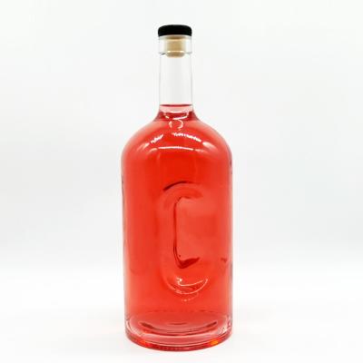 Cina Altre bevande alcoliche 375 ml 500 ml Bottiglia di vetro congelato a forma di luna per tequila personalizzata in vendita