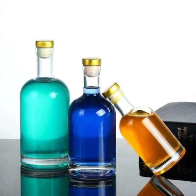 中国 375ml 500ml 700ml 750ml 1000ml 透明な空のガラスボトル 販売のため