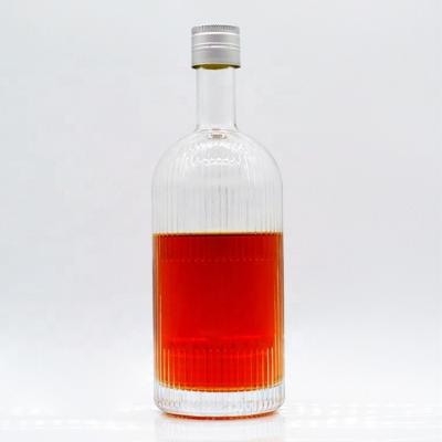 Cina 375 ml 500 ml 700 ml 750 ml 1000 ml Bottiglie di vetro trasparenti vuote per liquori in vendita