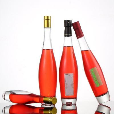 Cina 375 ml 500 ml 700 ml 750 ml 1000 ml Bottiglie di vetro trasparenti vuote per liquori in vendita