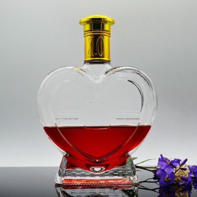 China Glass Bottle Sale 750ml Empty Frosted Super Flint Spirits Liquor Bottles with Cork Top for sale