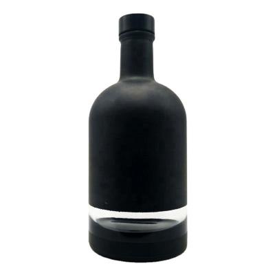 Cina Disponibile gratuitamente 1000 ml di forma chiara di vodka bianca ghiacciata bottiglia rotonda per cappuccio di torsione dell' acqua in vendita