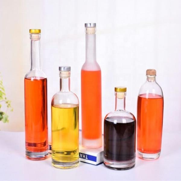 Quality Whisky FOB and Luxury Custom Printing Empty Square Frosted Glass Bottles for for sale