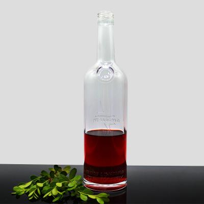 China Pistola de Whiskey em forma de gelo azul-claro em forma de 700 ml garrafa de gin vazia de 500 ml para álcool à venda
