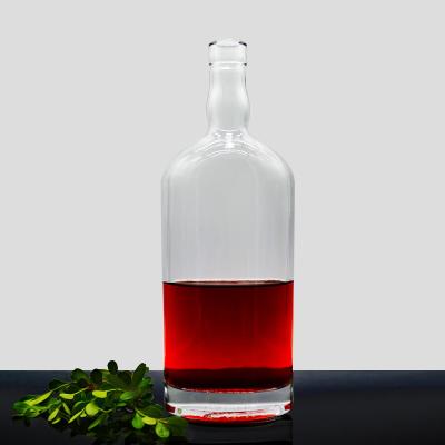 China Pistola de Whiskey em forma de gelo azul-claro em forma de 700 ml garrafa de gin vazia de 500 ml para álcool à venda