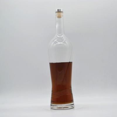 Cina Bottina di vetro vuota da 750 ml per vodka rum whisky gin in vendita