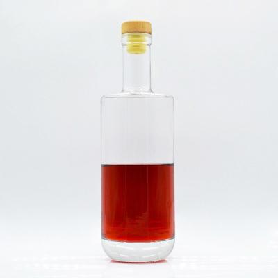 Cina Bottiglie di vetro trasparente extra di 375 ml per whisky, vodka, gin, sughero, sigillatura, sfusi in vendita