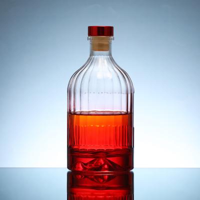 China Super Flint Glass 350ml 500ml 700ml 750ml garrafa vazia de uísque para armazenamento de uísque à venda