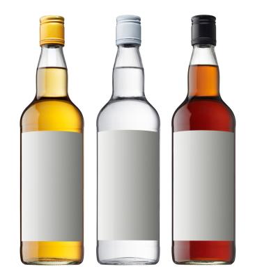 Cina Bevande industriali 250 ml 500 ml 750 ml Bottiglia di whisky piatta Vetro con tappo a vite in vendita