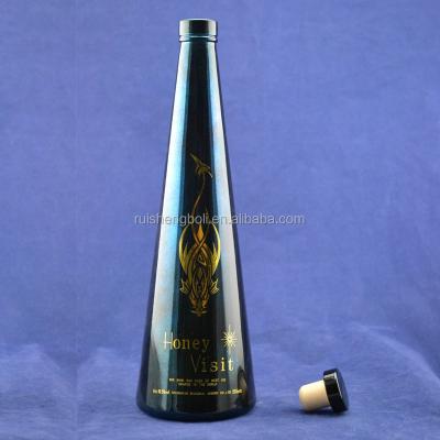 Cina Bottine di vino in vetro nero da 750 ml per vino/olio/whisky in imballaggio in cartone in vendita