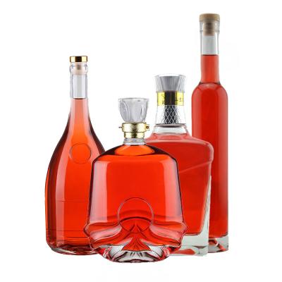 China Super Flint Glass Material 350ml 550ml 750ml Empty Vodka Glass Bottle Whisky Acceptable OEM/ODM for sale