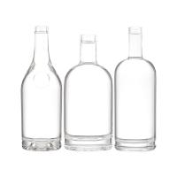 China 1000ml Square Painted Empty Tequila Rum Glass Bottle with Super Flint Material for sale