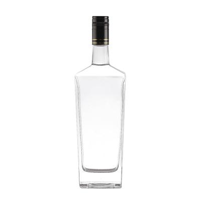 China Custom 700ml/750ml Super Flint Glass Alcoholic Beverage Glass Bottles for Industrial for sale