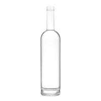 China Acceptable Customized Clear Glass Bottle for 700ml Whisky Vodka Customized for sale