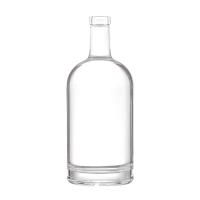 China Acceptable Customized Clear Glass Bottle for 700ml Whisky Vodka Customized for sale