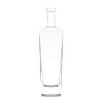 China Acceptable Customized Clear Glass Bottle for 700ml Whisky Vodka Customized for sale