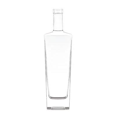 China Super Flint Custom Logo 100ml 350ml 550ml 750ml Garrafa de vidro para Tequila Vodka Whisky à venda