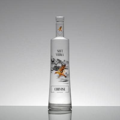 Cina Super Flint Glass di alta classe 200ml 350ml 500ml 750ml 1L Rum Vodka Brandy Liquor Bottle in vendita