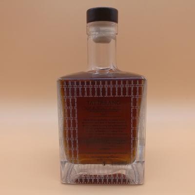 Cina 750 ml di Brandy Quadrato XO Flint Liquor 250 ml di Flasca Rum Frostato 375 ml di Champagne Bottiglia di Vetro Cilindrico di Cork in vendita