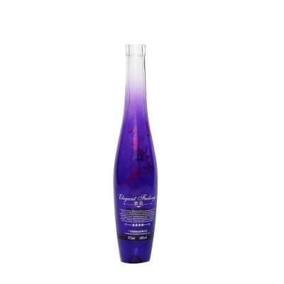 Cina 375ml 500ml 700ml 750ml Spumante per stampa a freddo personalizzato Brandy Whisky Liquor Vodka Bottiglia con tappo in vendita