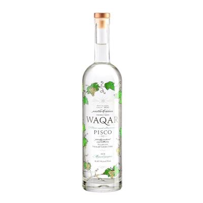 Cina 375ml 500ml 700ml 750ml Spumante per stampa a freddo personalizzato Brandy Whisky Liquor Vodka Bottiglia con tappo in vendita