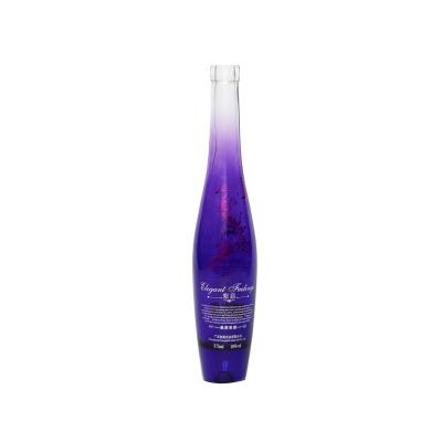 Cina Super Flint Glass Custom Logo Vuoto 750ml 200ml 375ml Liquor Rum Brandy Bottiglia di Whisky in vendita