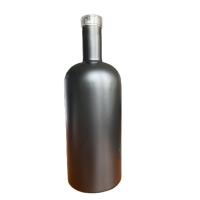 China Embossing Pattern Super Flint Glass Bottles for Tequila Vodka 750ml Square OEM Design for sale