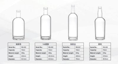 Cina Bevanda alcolica trasparente 750 ml con bottiglia di whisky e vodka da 1000 ml in vendita
