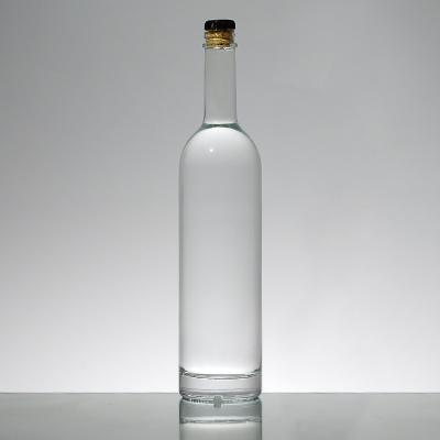 Cina Superficie di stampaggio a caldo Manipolazione 1L Super Glass Bottiglia di Whiskey Realizzata in materiale bianco cristallino in vendita