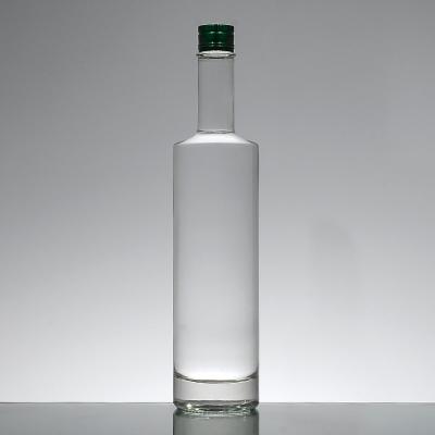 Cina Superficie di stampaggio a caldo Manipolazione 1L Super Glass Bottiglia di Whiskey Realizzata in materiale bianco cristallino in vendita