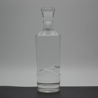 China Industrial Beverage Custom Design Glasfles Glasflessen voor vodka Te koop