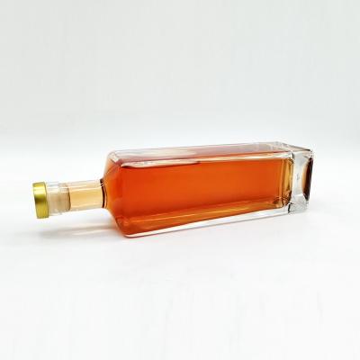 中国 凍った750mlのグラスボトル 酒 ブランデー ウイスキー ウォッカ ジン ラム 方形 CNF 販売のため