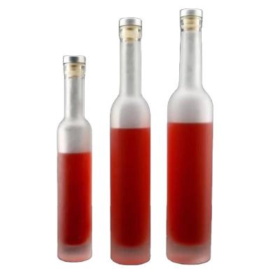 中国 1L ファンシー クリアグラス ウォッカ ボトル 氷表面処理と他の深層処理 販売のため