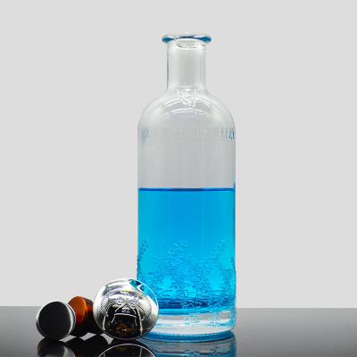 Cina Forme personalizzate Super Flint bottiglie di vetro da 375ml 750ml 1000ml per brandy liquor sauce in vendita