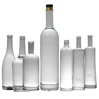 Cina 50 ml/100 ml/250 ml Capacità Bevande alcoliche Vini Spiriti Patron Tequila Bottiglie di vetro per liquori in vendita