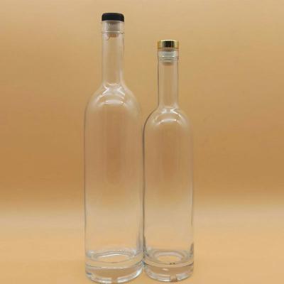 Cina Bottiglia di vetro da 1 litro per gin personalizzato Tequila Vino rosso e altro nella stampa del logo del cliente in vendita