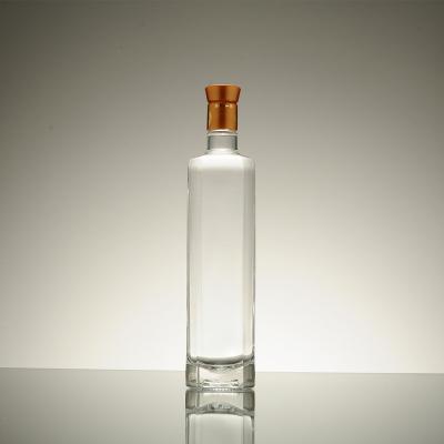 China Glasfles voor wijn met kurken en deksels 750 ml lege Xo-brandyfles Te koop