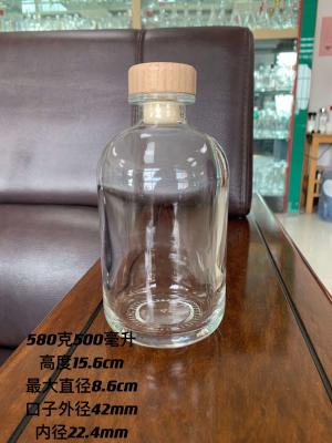 中国 プライベート・レーベル 円筒形 空っぽ 高さ 550ml 750ml 780ml 1L デカルのアルコールボトル 販売のため
