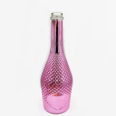 中国 ワイン用の空ガラスボトル 1リットル オーダーメイド 電気プレート カラーガラス 酒瓶 販売のため