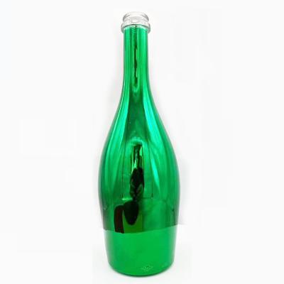 中国 ワイン用の空ガラスボトル 1リットル オーダーメイド 電気プレート カラーガラス 酒瓶 販売のため