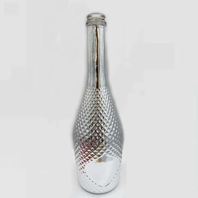 中国 ワイン用の空ガラスボトル 1リットル オーダーメイド 電気プレート カラーガラス 酒瓶 販売のため