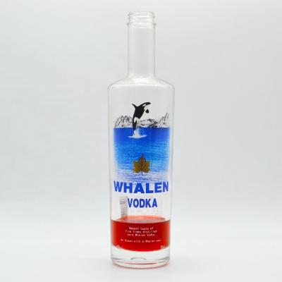 Cina 375ml 500ml 700ml 750ml Bottiglia di vodka decorativa personalizzata con tappi di sughero da OEM/ODM in vendita