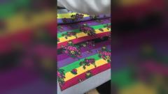 100% wool print scarf fabric 3
